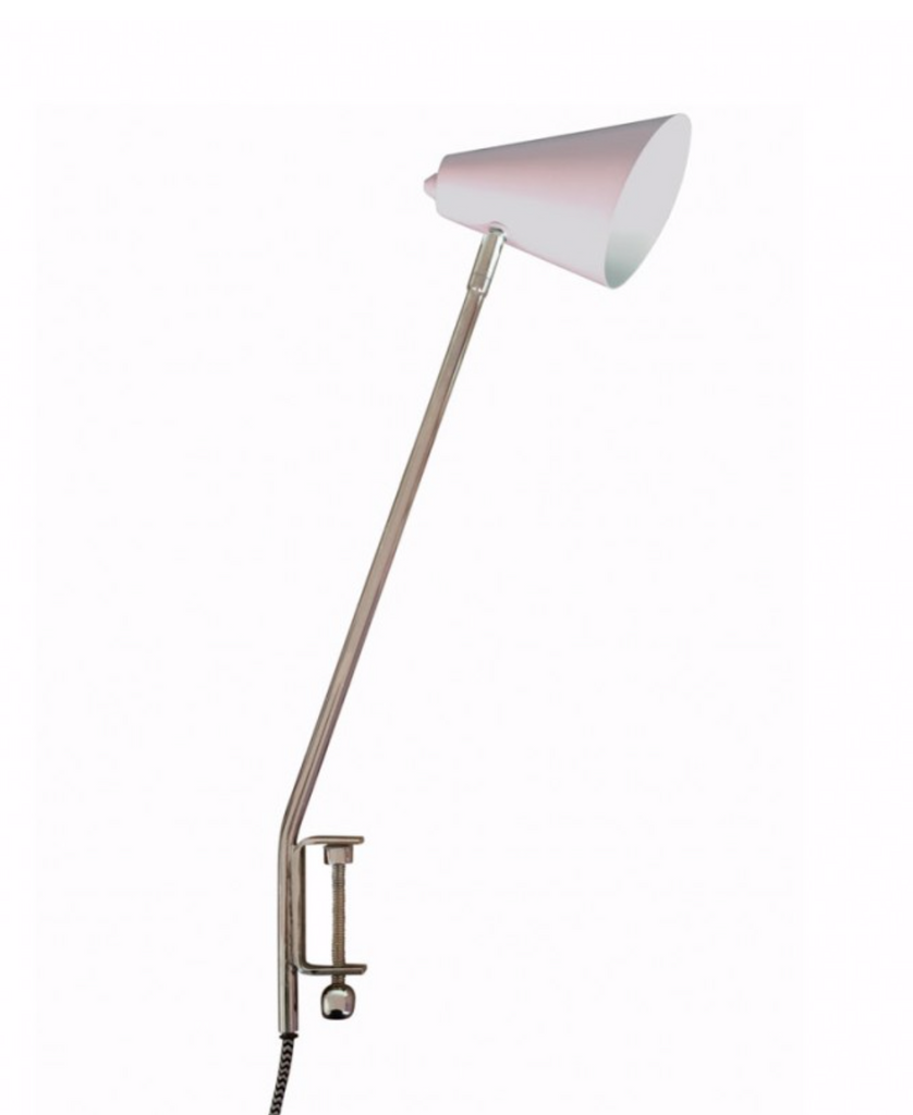 Victor Clamp Table Lamp Blush Pink – Dusk Furniture